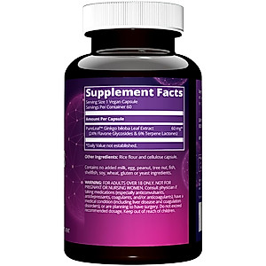 MRM Ginkgo B, 60mg, 60 Vegetarian Capsules