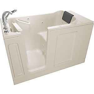 American Standard 3051.119.WLL Acrylic Whirlpool 30"x51" Left Side Door Walk-In Bathtub in Linen