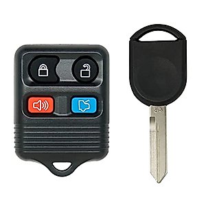 Keyless2Go Replacement for Entry Remote Car Key Fob Vehicles That Use Self-Programming with New Uncut 80 Bit Transponder Ignition Car Key H85
