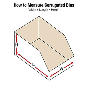 Aviditi Stackable Corrugated Cardboard Storage Garage and Home Organization