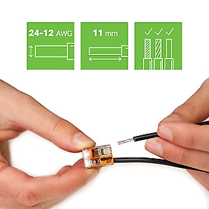 Wago 221-412 2-Conductor Compact Splicing Connectors (Pack of 100)