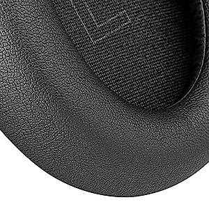 Geekria QuickFit Protein Leather Replacement Ear Pads for Anker Soundcore Life Q30 Soundcore by Anker Life Q35 Headphones Earpads, Headset Ear Cushion Repair Parts (Black)