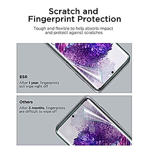 ESR TPU Screen Protector Compatible with Samsung Galaxy S20 Plus [2-Pack + 1 Extra for Practice] [Full-Coverage Liquid Skin] [Easy Installation Kit] for The Galaxy S20 Plus