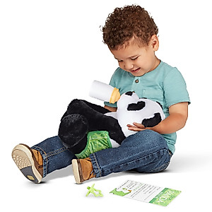 Melissa & Doug 11-Inch Baby Panda Plush Stuffed Animal with Pacifier, Diaper, Baby Bottle