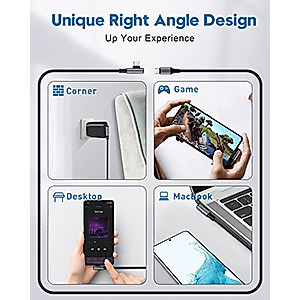 Super Fast Charger Type C, 2Pack 25W USB C Wall Charger Block with Right Angle 10FT Long USB C to USB-C Cable Fast Charging for Samsung Galaxy S23/S23+/S23 Ultra/S22/S22 Ultra/S21/S20/Note 20/Z Fold 4