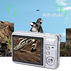 Mini Digital Camera, 1080P HD 2.7" LCD Screen 8X Digital Zoom 18MP 30fps Video Camera for Kids Children Gift(Silver)