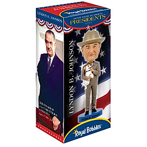 Royal Bobbles Lyndon B. Johnson 36th President of The United States Collectible Bobblehead Statue