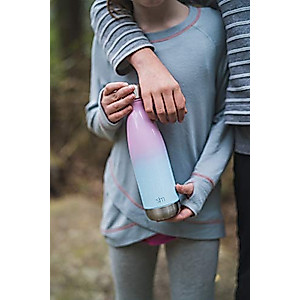 Simple Modern 34 Ounce Wave Water Bottle - Stainless Steel Liter Double Wall Vacuum Insulated Leakproof -Rose Gold