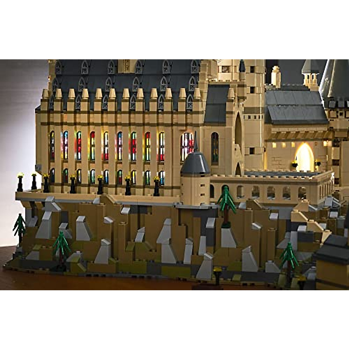 LEGO Harry Potter Hogwarts Castle Building Set, Harry Potter Activity Kit with Minifigures, Wands, Boats, a Spider, and Gryffindor and Hufflepuff Accessories; Collectible Model for Adults, 71043