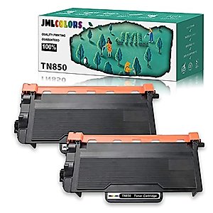 JMLCOLORS Brother TN850 TN820 Toner Replacement for TN-850 TN-820 for HL-L6200DW,MFC-L5700DW, L6200DWT MFC-L5900DW HL-L5200DWT L5200DW L5100DN, MFC-L5800DW MFC-L5850DW L6700DW L6800DW Printer（2-Pack）