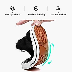 Women's High Top Canvas Shoes Fashion Sneakers Casual Shoes for Walking（Black.US9）