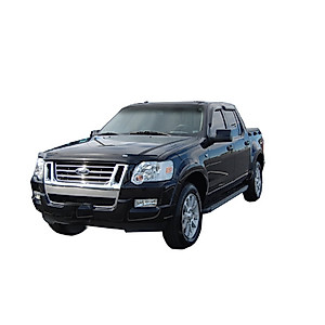 Auto Ventshade [AVS] Bugflector Hood Shield | Medium Profile, Dark Smoke | 23348 | Fits 2006 - 2010 Ford Explorer, 2007 - 2010 Sport Trac