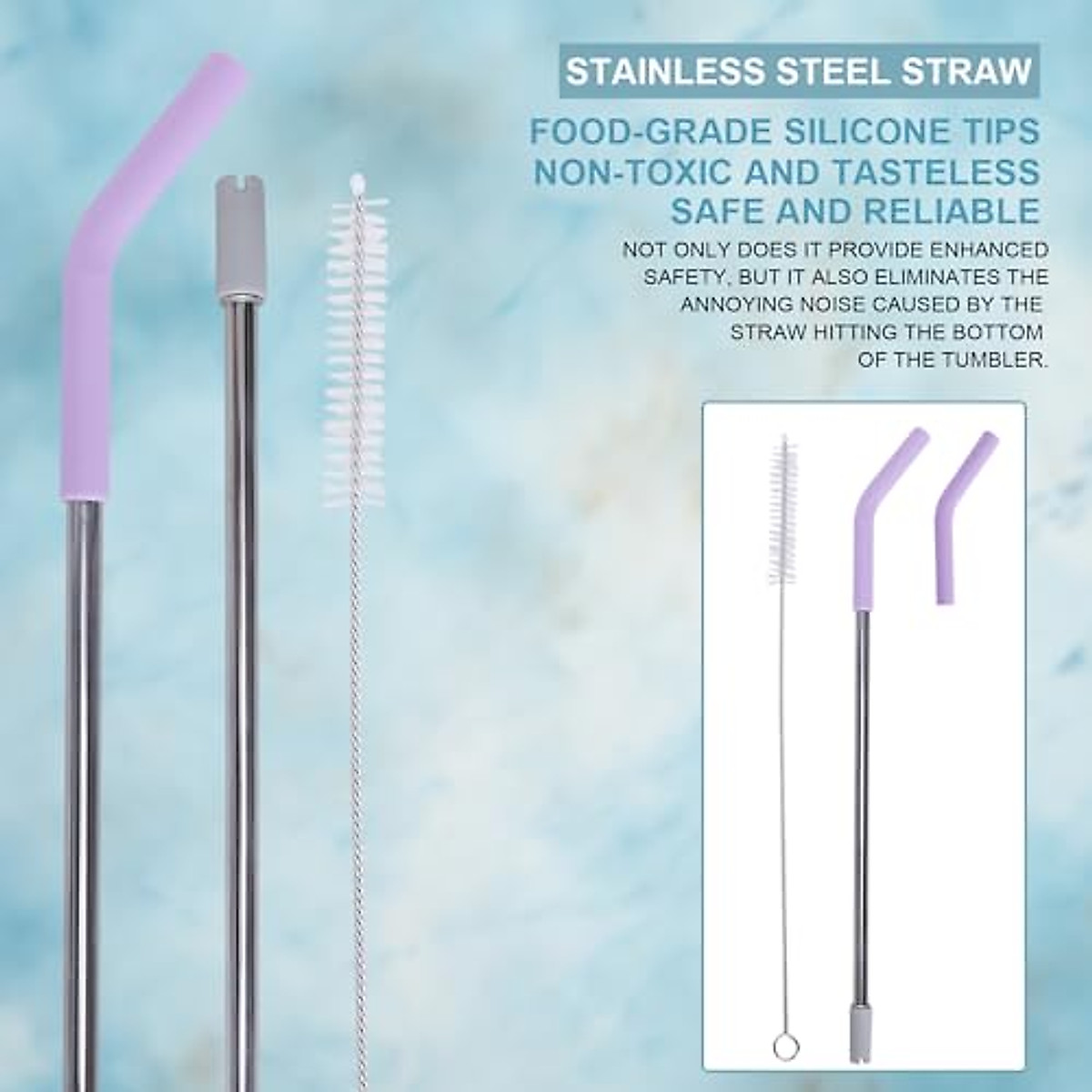 GiNT 40 oz Tumbler with Handle, Stainless Steel Insulated Tumbler with Lid and Straw, Double Vacuum Leak Proof Travel Coffee Mug - Green Purple