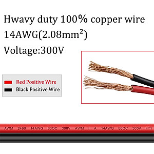HCFeng 14AWG SAE to DC Power Cable SAE to DC5521 Female Adapter Cable withDC8*0.9/6.5*3/5.5*2.5/4*1.7/3.5*1.35(MM)/SAE Polarity Reverse Adapter for Solar Panel Charger (2ft/60cm)(2pack)