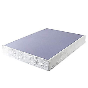 ZINUS Metal Box Spring with Wood Slats, 9 Inch Mattress Foundation, Sturdy Steel Structure, Easy Assembly, Full