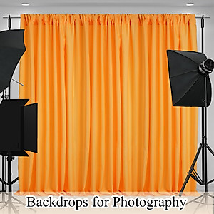 10x10FT Gold Backdrop Curtains for Parties - Gold Backdrop for Birthday Photo Background Home Decoration Supplies Curtains Backdrop 5x10FT 2 Panels