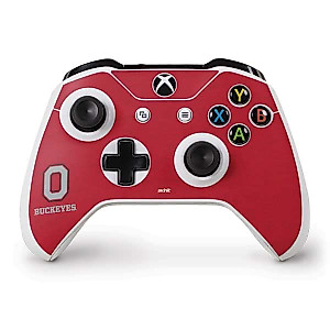 Skinit Decal Gaming Skin Compatible with Xbox One S Controller - Officially Licensed Ohio State University OSU Ohio State O Design