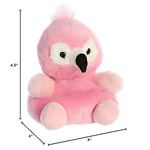 Aurora® Adorable Palm Pals™ Pinky Flamingo™ Stuffed Animal - Pocket-Sized Play - Collectable Fun - Pink 5 Inches