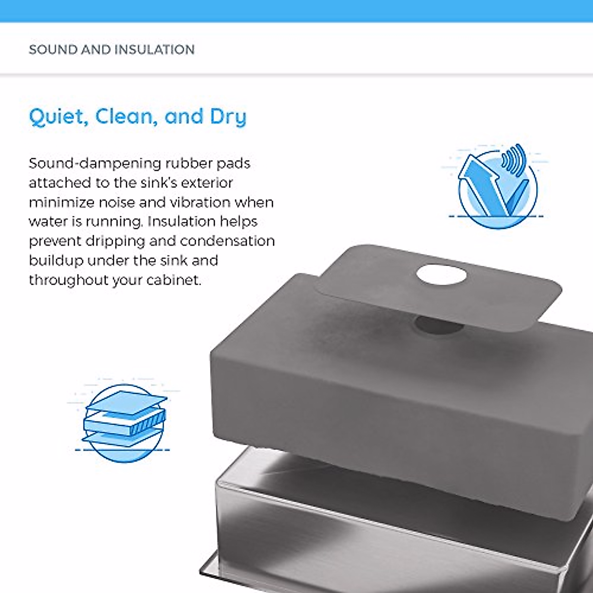 MR Direct 346-16-ENS Stainless Steel Undermount 31-3/8 in. Single Bowl Kitchen Sink with Additional Accessories, 16 Gauge