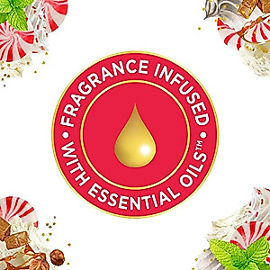 Glade Jar Candles, Fragrance Candles Infused with Essential Oils, Air Freshener Candles, 3.4 Oz; Multiple Scents Available! (Candy Cane Cheer, 1 Wick)