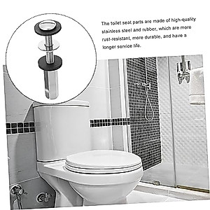 DOITOOL 2 Pcs Toilet Tank Bolts Toilet Screws Toilet Parts Toilet Bowl Seat Toilet Fixing Bolts Toilet Installed Screws Toilet Mount Screws Universal Toilet Screws Toilet Seat Hinge Screws