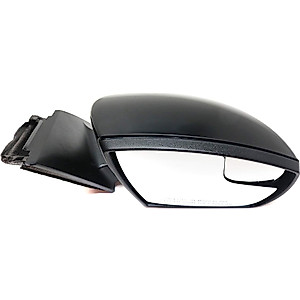 Kool Vue Passenger Side Power Non-Heated Mirror for Ford Focus 2012-2014 With Signal Light & Spotter Glass; Without Puddle Lamp Paintable 4-Door, Hatchback