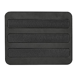 Safco Products Ergonomic Tilting Footrest, Durable Steel Construction, Great for Tables and Desks, Black, 12"D x 15"W x 5.25"H