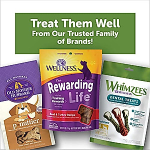 WHIMZEES by Wellness Brushing Dental Chews For Dogs, Grain-Free, Long Lasting Treats, Freshens Breath Extra Small Breed, 48 Count