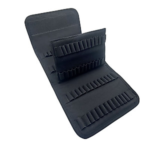 100 Rounds Rifle Pistol Bullet Cartridge Bandoleer Ammo Ammunition Shell Carrier Holder Case Magazine Pouch for .38 9mm .357