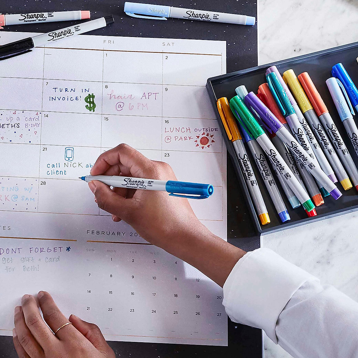 Sharpie Mystic Gems Ultra-Fine Point Permenant Marker 5/Pkg-2136730