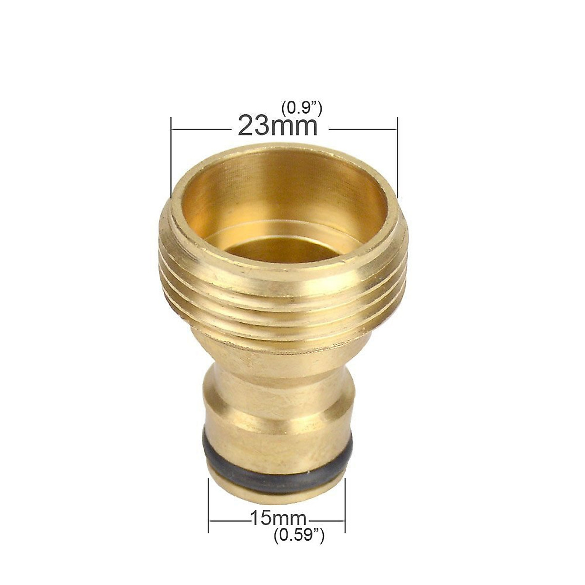 6 Pieces Brass Male Thread Hose Nozzle Quick Connect Adapter