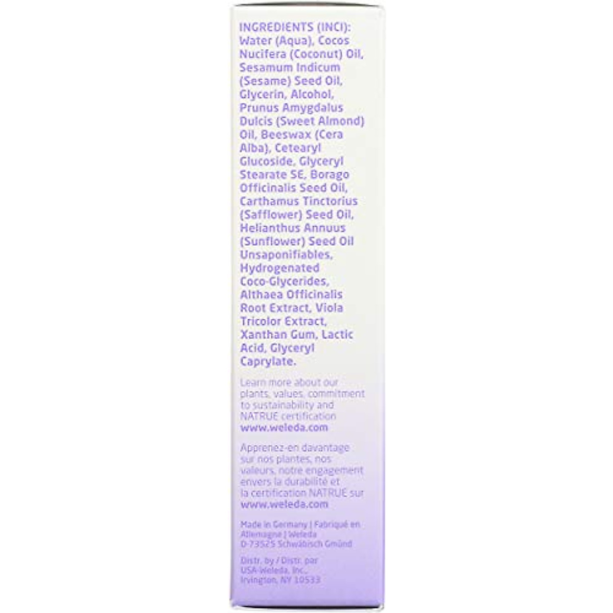 Weleda Baby Derma Face Cream, White Mallow, 1.7 Fl Oz