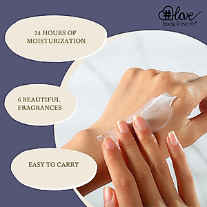 Hand Cream Gift Set - Moisturizing Hand Lotion Set with Natural Glycerin and Vitamin E, Pack of 6 Hand Cream Set, Lotion Gift Sets for Women and Men, Ideal Gifts for Her Christmas Birthday