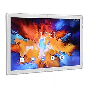 Acogedor 10.1Inch Tablet for Android 11.0, 1920x1200 IPS Screen MTK6580 Octa Core CPU 128GB ROM 8GB RAM 5G WiFi Tablet, 5MP Front and 13MP Rear Dual Camera (Silver)