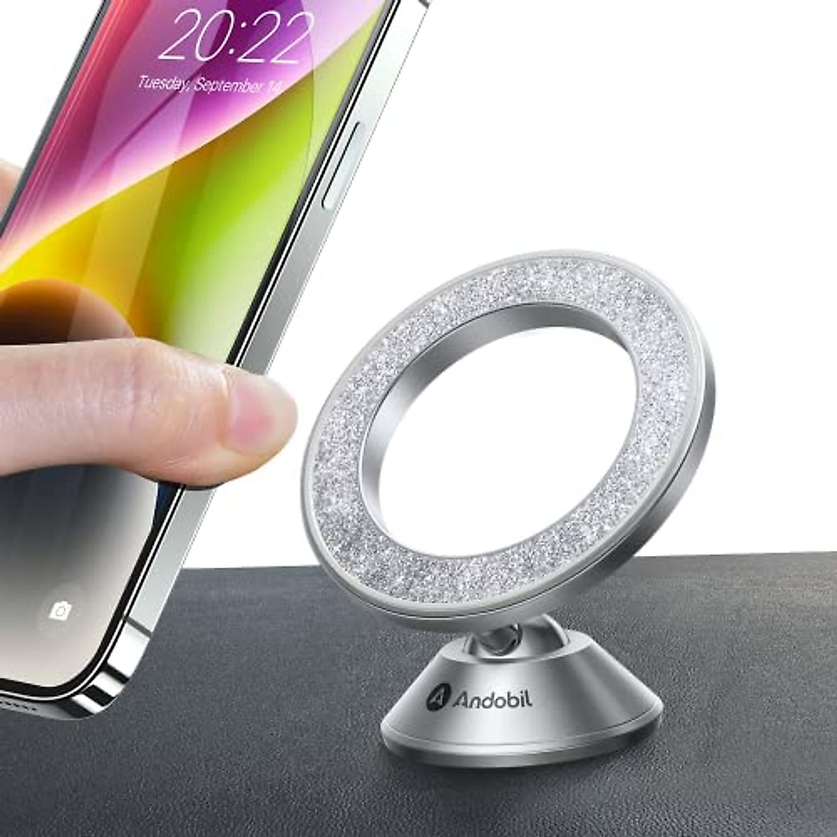 andobil Magnetic Phone Grip & Magnetic Car Mount