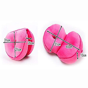 DPS&RXX Dual Comfort Cushion Lift Hips Up Seat Cushion Multifunction, for Pressure Relief, Fits in Seat, Back, Hamstrings Pain,Office & Car Use,Purple