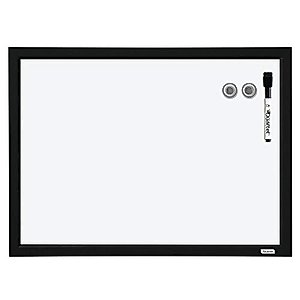 Quartet Magnetic Whiteboard, 17 x 23 inches White Board, Dry Erase Board, Black Frame (MWDW1723M-BK)