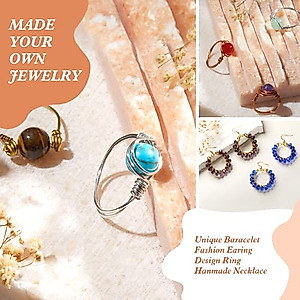 UnityStar 535pcs Bracelet Making Kit, Stone Beads for Jewelry 8mm Crystal Natural Gemstone Bracelets Earrings Necklaces Rings DIY, Gift Couples Lovers (UT0032A)