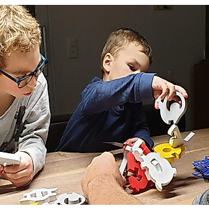 Funsparks Quaggle Stacking Balance Game - Wood Blocks - Premium Suspend Game - STEM Toy, 2 to 12 Players for Kids, Adults, Family