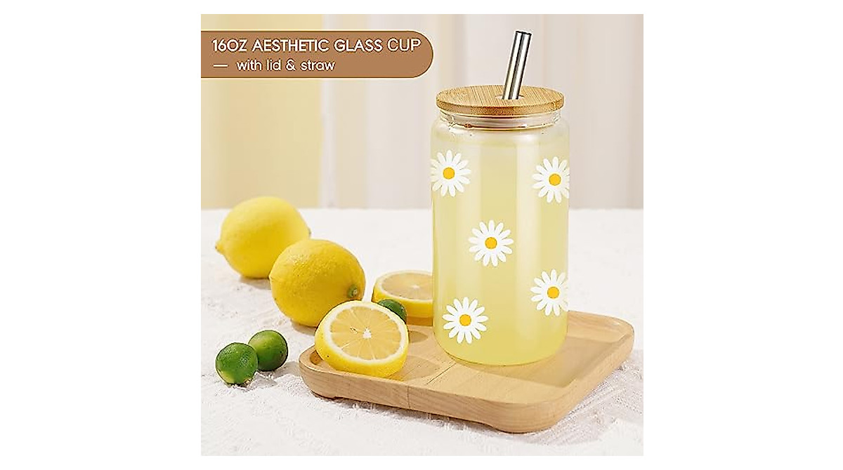 GSPY Daisy Aesthetic Cup - Perfect Gift for Coffee Lovers
