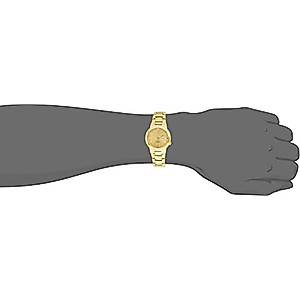 Seiko Men's SNKA10 5 Automatic Gold Dial Gold-Tone Stainless Steel Watch