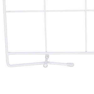Household Essentials Metal Wire Shelf Dividers for Closet Organization, Set of 2, White