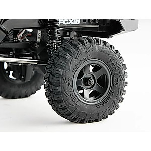 Helidirect FMS 1:18 FCX18 LC80 Land Cruiser 80 RTR 4WD RC Rock Crawler 1/18 Brushed Motor, 2.4GHz RC Transmission - Remote Control Toy for Adult, RC Cars, RC Crawler, Rock Crawler (Yellow)