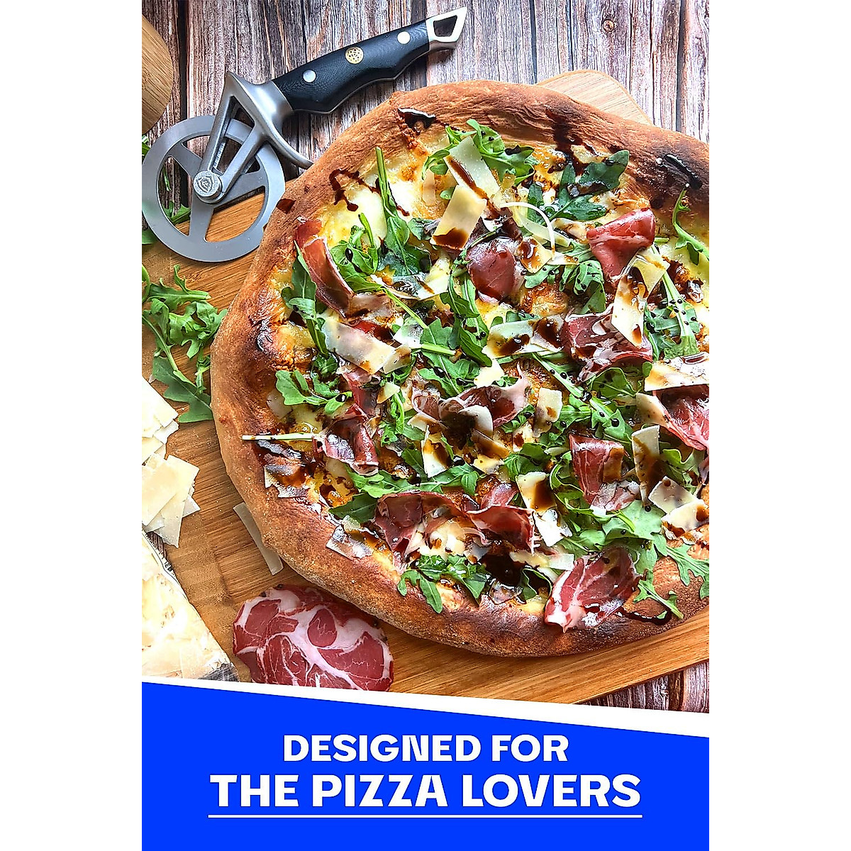 DALSTRONG Pizza Wheel - The Orbit Razor Pizza Wheel & Cutter - High-Carbon Heavy-Duty Stainless Steel - G10 Handle - Razor Sharp - Thumb Guard Protection & Blade Cover