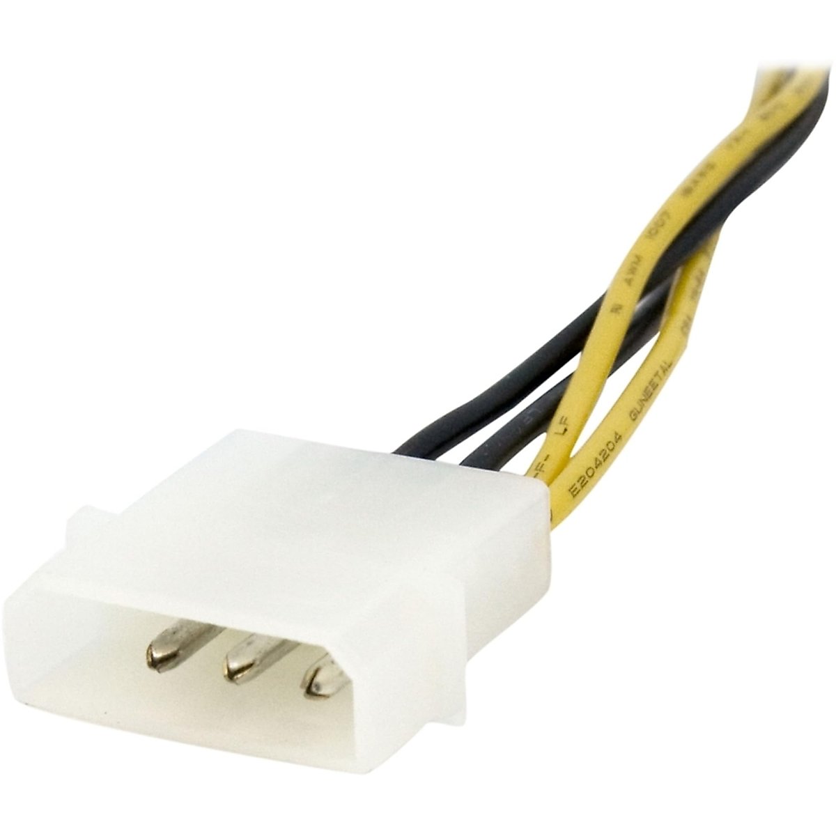 StarTech.com 6 Inch 4 Pin to 8 Pin EPS Power Adapter with LP4 - F/M - ATX to EPS Power Adapter (EPS48ADAP), Black