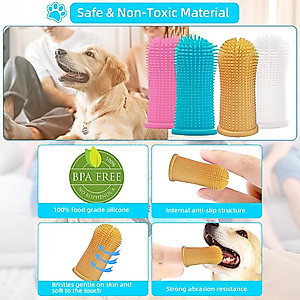 Generic Dog Tooth Brush, Dog Tooth Brushing Kit, Cat Toothbrush, Pet Brushing Kit,Dog Teeth Cleaner Keep Your Pet's Smile Bright with Our Premium Dental Care Tool Dog Finger Tootthbrush Silicon