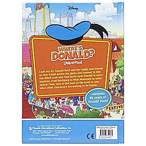Disney Donald Duck - Where's Donald? A Look and Find Book - PI Kids