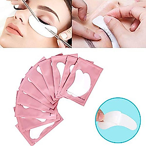 Voncasen 100 Pairs Set Gel pads for eyelash extensions, Comfy and Cool Under Eye Pads for Eyelash Extensions Eye Patches Beauty Tool