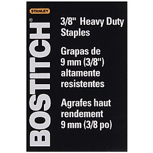 Bostitch Heavy Duty Premium Staples, 25-55 Sheets, 0.375 Inch Leg, 5,000 Per Box (SB353/8-5M)