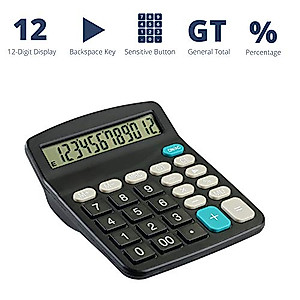 Mr. Pen- Calculator, Calculators Large Display, Standard Function Calculator, 12-Digit, Desktop Calculator, Large Calculator, Office Calculator, Calculator Large Display and Buttons